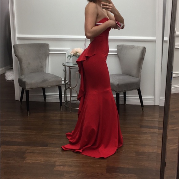 Dresses | Red Elegant Prom Dress Size 4 Tags Still On | Poshmark